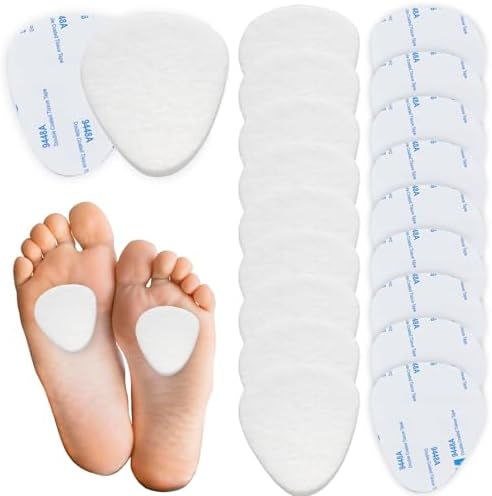 Amazon.com: 18 Pieces Felt Callus Pads Metatarsal Pads Forefoot Foot ...