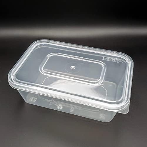 GP Globe Packaging 50 x Plastic 650ml Microwave Food Takeaway ...