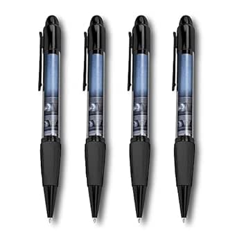 Set of 4 Black Ballpoint Pens (Photo Insert) - Ball Bearing Engineering ...