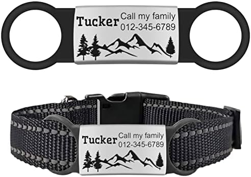 Natiform Personalized Dog Tags, Slide-On Pet ID Tags, No Noise Collar ...