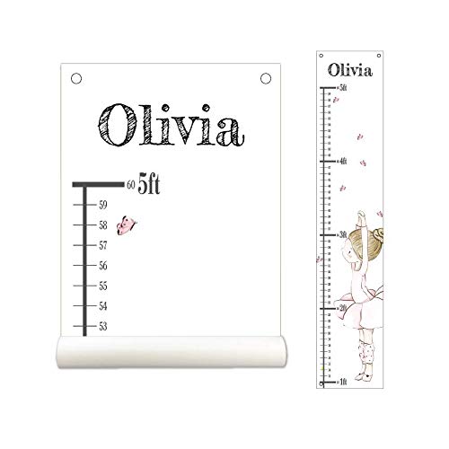 Buy Personalized Canvas Growth Chart for Kids, Height Chart for Kids ...