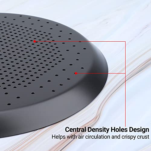 Beasea 10 Inch Pizza Pan, Pizza Pan with Holes Perforated Pizza Pan ...