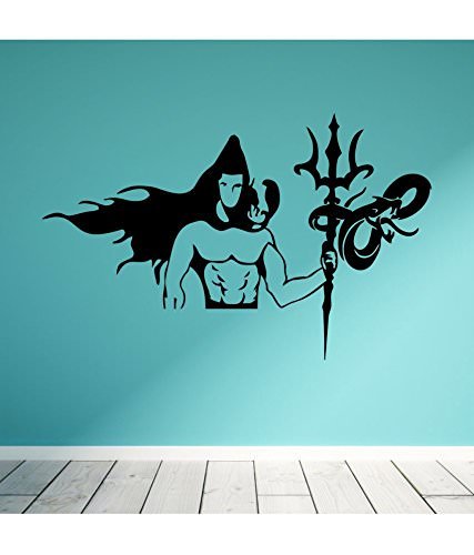 ARWY Shiv Logo abm204 Decorative Wall Sticker Vinyl Decal (Black ...