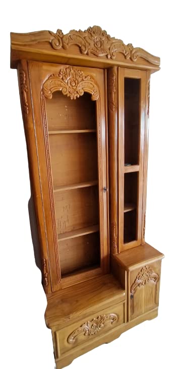 Wooden Almira 2 Door Almirah : Amazon.in: Home & Kitchen