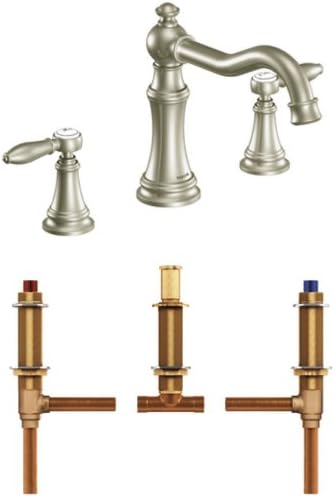 Moen TS22103BN-4792 Weymouth Two-Handle High Arc Roman Tub Faucet with ...