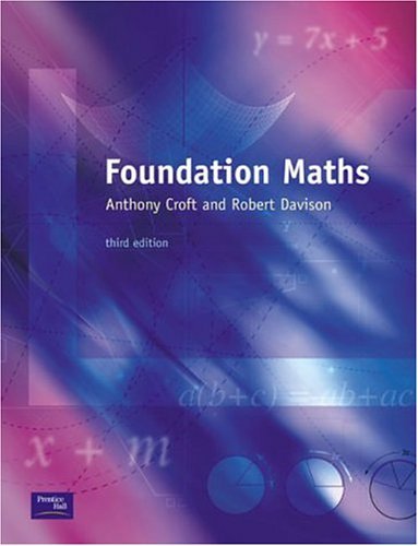 Foundation Maths: Croft, Tony, Davison, Robert: 9780130454263: Amazon ...