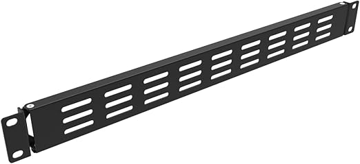 Amazon.com: QiaoYoubang 1U Hinged Vented Rack Mount Blank Panel Spacer ...