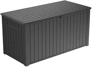 Amazon.com: Outdoor/Indoor Storage Deck Box, 170 Gallon Capacity ...