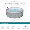 Amazon.com : Bestway SaluSpa Bali Smart AirJet Inflatable Hot Tub Round Portable 4 to 6 Person ...