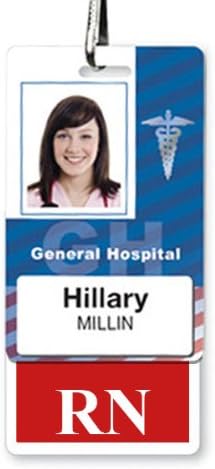 RN Badge Buddy - Heavy Duty Vertical Badge Buddies for Registered ...