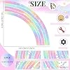 Amazon.com: Large Rainbow Wall Decals Peel and Stick Holographic Half ...