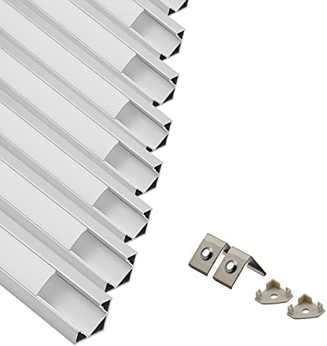 Eurekaled -1 Profilo Alluminio ANGOLARE 45 Gradi da 2 metri per ...