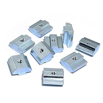 15pcs 4545 Series Sliding T Nuts Metric M5 Thread Slide in Hammer Head T-Nut for Standard 10mm T ...