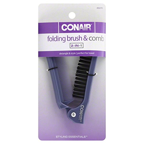 Amazon.com : Con Folding Brush & Comb Size 1ct Con Folding Brush & Comb ...