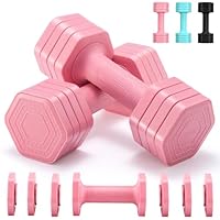 EQUIPRO Adjustable Dumbbell Set, 4 in 1 Weights for Women at Home, Hand ...