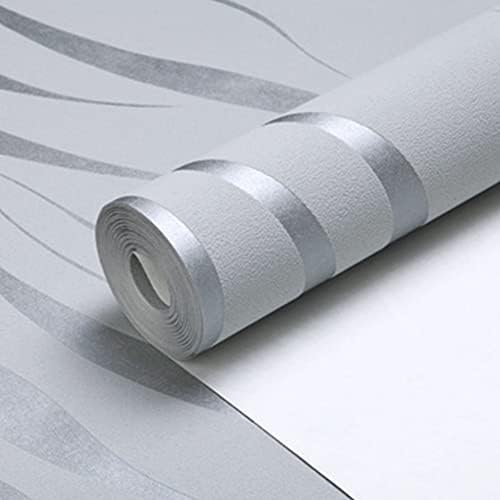 VARMHUS Modern Minimalist Non-Woven Wallpaper 3D Flocking Embossed ...
