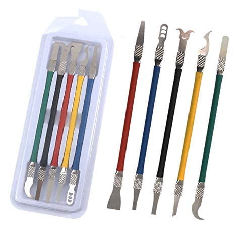 SVR-New 5 in 1 CPU IC Electronic Components Degumming Crowbar Tools Kit ...