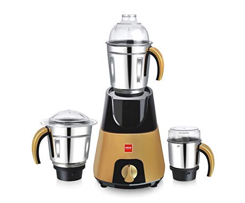 Buy Cello Mixer Grinder With Jar, 750W, 3 Jars (Gold) Online at Low ...