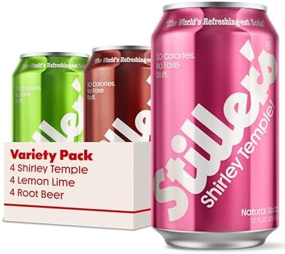 Amazon.com : STILLER's Natural Soda (Variety Pack, 12 Cans) Lemon Lime ...