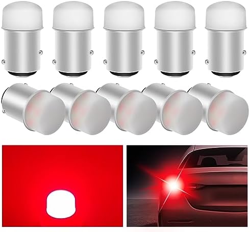 Amazon.com: Fenikso 1157 Led Bulb 10PCS Red Super Bright Turn Signal ...