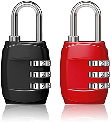 2Pack 1.18" Small Combination Locks, 3 Digit Combo Lock for Luggage ...
