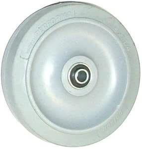 Amazon.com: Colson Soft Gray Rubber Wheel 5" Dia x 1-1/4" Wide with 3/8 ...