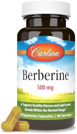 Amazon.com: Carlson Berberine, Plant-Based, Sustainably Sourced from ...