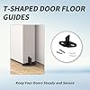 Amazon.com: 4Pack Black Floor Guide for Sliding Barn Door Hardware T ...