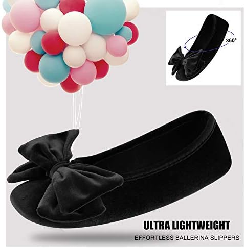 Amazon.com | BCTEX COLL Women's Fancy House Slippers with Bow, Ladies ...