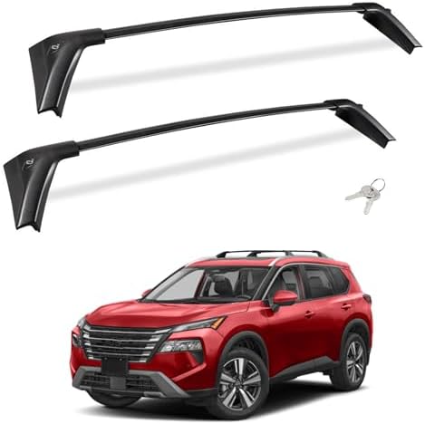 260Lbs Roof Rack Cross Bars Heavy Duty for 2021-2025 Rogue SV SL ...