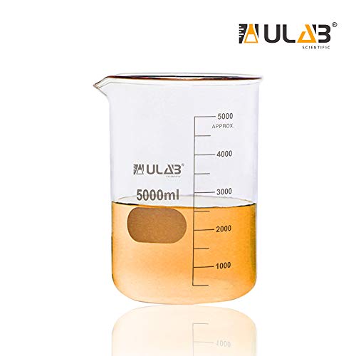 5L - Eisco Labs Premium Extra Thick Borosilicate 3.3 Glass Extra Large ...