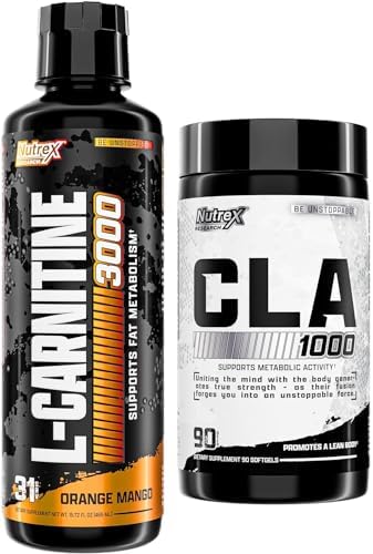 Amazon.com: Nutrex Research Liquid Carnitine 3000 - CLA 90 Soft Gels ...