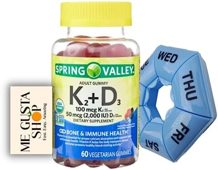 Amazon.com: Spring Valley K2 + D3 Vegetarian Gummy Supplement, 60 Count ...