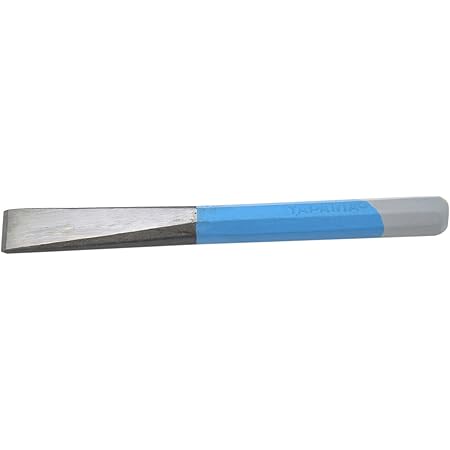 Taparia 1046 Steel (20mm) Cutting Edge Flat Chisel (Blue and Silver) & 106 Steel (30mm) Cutting ...