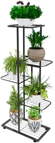Amazon.com: CiCixixi Plant Stand Metal 3 Tier 4 Potted Multiple Flower ...