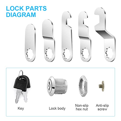 flintronic 16mm Security Mailbox Lock, Letter Post Box Lock with 2 Keys ...