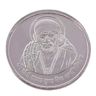 Buy Sai Baba Silver Plated Coin (Set of 7 Coins) | Sai Baba ji Coins ...