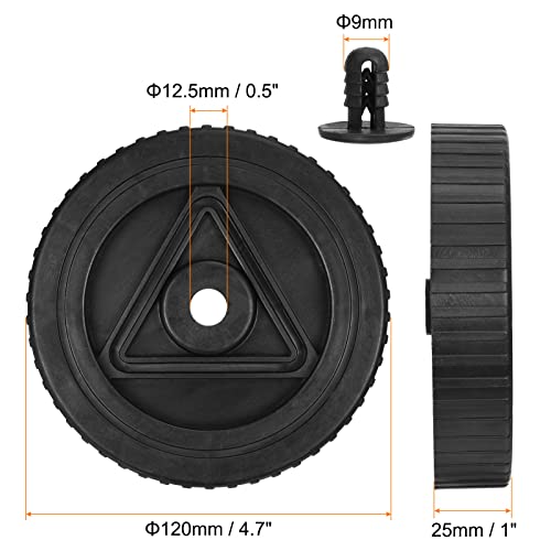 PATIKIL 4.7″ Air Compressor Wheels, 2 Pack Universal Air Compressor ...
