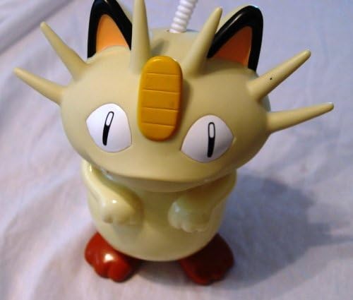 Amazon.com: Pokemon Meowth Character Drinking Bottle Cup 1998 Nintendo ...