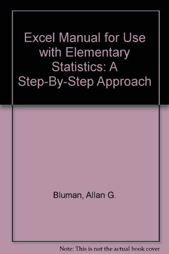 Amazon.com: Excel Manual T/A Elementary Statistics: 9780072549157 ...