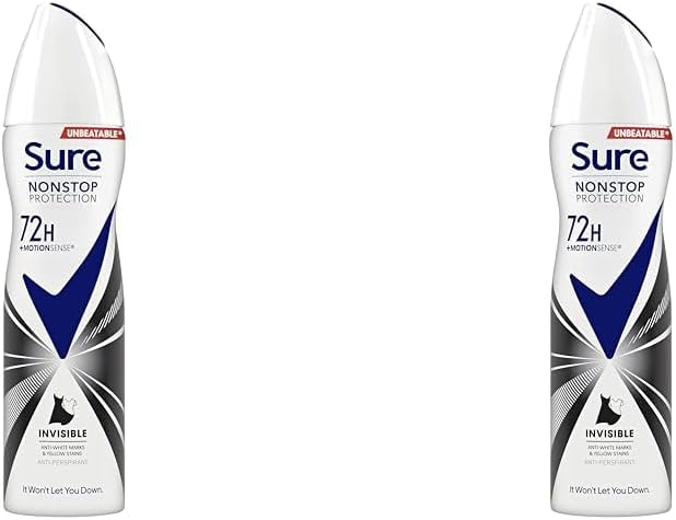 Sure Invisible Black & White Nonstop Protection deodorant spray that ...