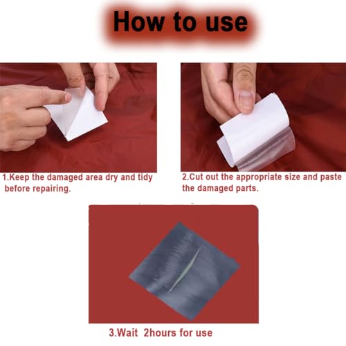 YiyuanHe Tent Repair KitTPU Waterproof Repair Patches for Paddling ...
