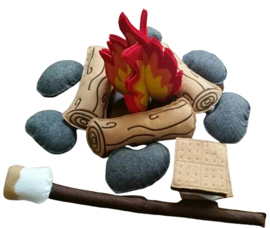 Amazon.com: Felt Campfire Set for Kids, Pretend Play Toy, Educational ...