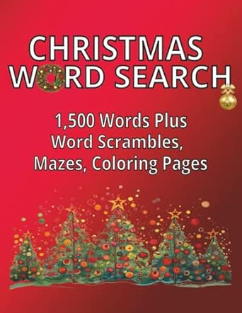 Amazon.com: CHRISTMAS WOrD SEARCH: 1,500 Words Plus Word Scrambles ...