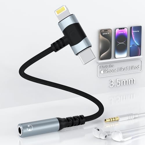 Amazon.com: Sanmsung & Pixel 2-in-1 iPhone Aux Adapter - Lightning ...