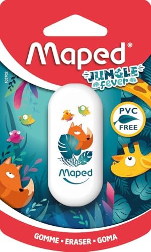 Maped Jungle Fever Jungle Eraser - Ideal for Kids Maped : Amazon.fr ...