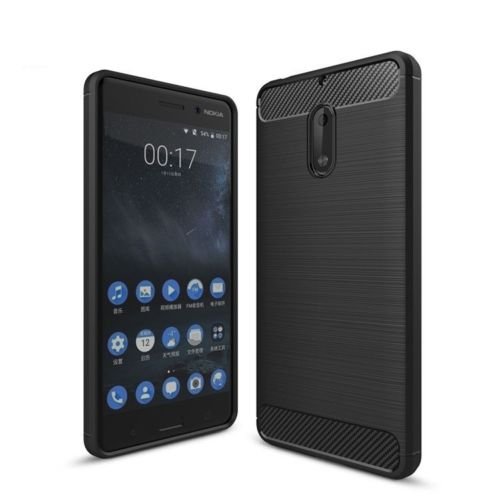 Nokia 3 Back Cover - NAPFOND Slim Protective Brushed Finish Carbon ...