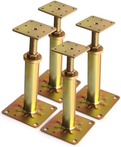 Amazon.com: Duvecfoi 4 Pcs Adjustable House Floor Jack Posts for ...