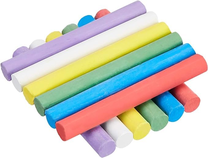 HOMSUN Dustless Chalk Colored Chalkboard Chalk School Chalk Sticks ...
