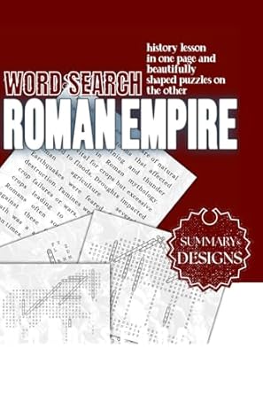 Roman Empire word search: Different shaped word searches and history ...